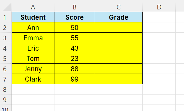 EXCEL grade calculator – Excel tutorials