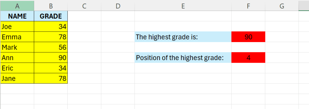 Excel – Calculate highest score – Part 2 – Excel tutorials