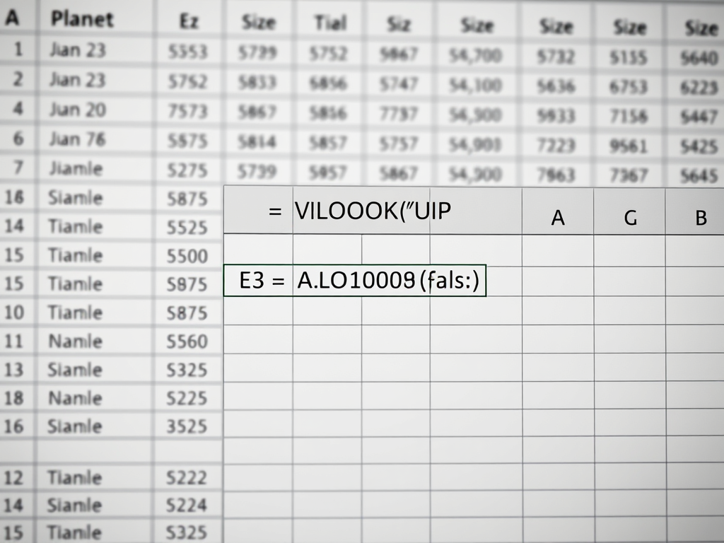 EXCEL – USE VLOOKUP TO GET SIZE OF PLANET – Excel tutorials
