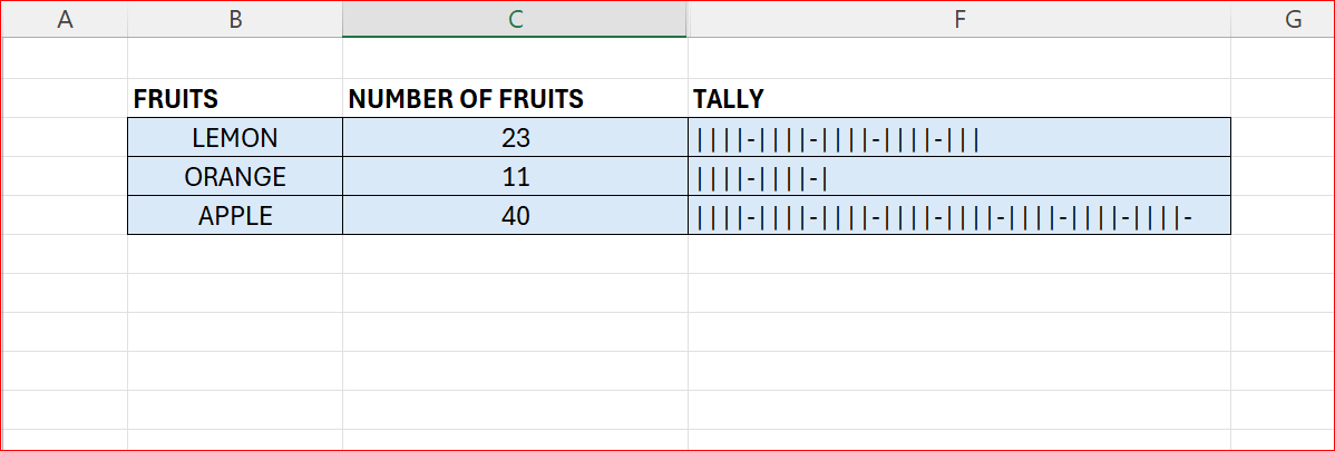EXCEL TRICK – TALLY SCORE – Excel tutorials